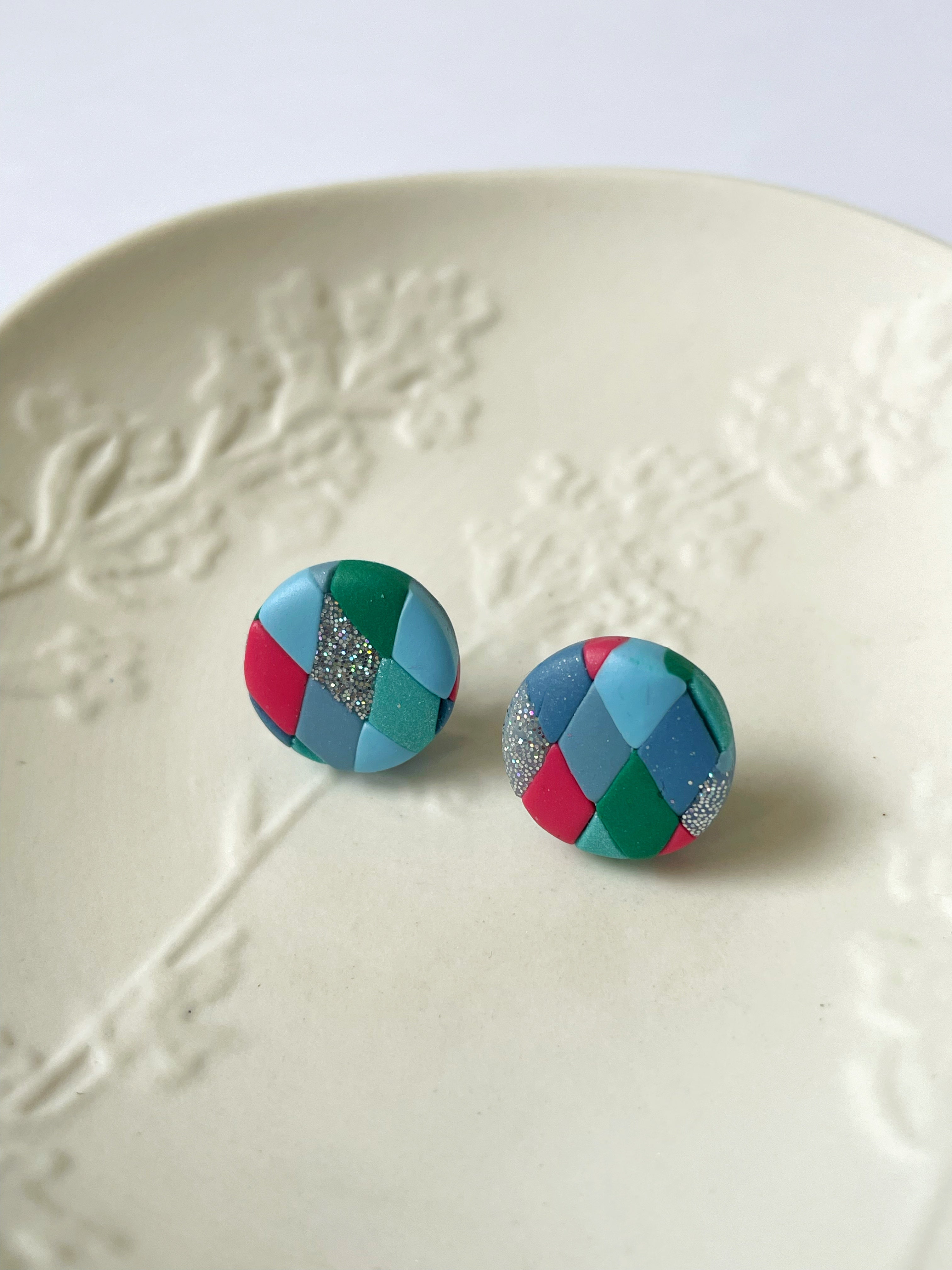 The Rainbow Fish Button Studs – Emily C Designs